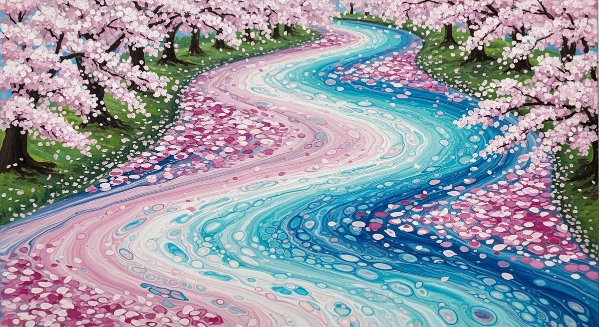 画像生成AIでポアリングアートを再現する方法｜田中勇道│AI愛好家