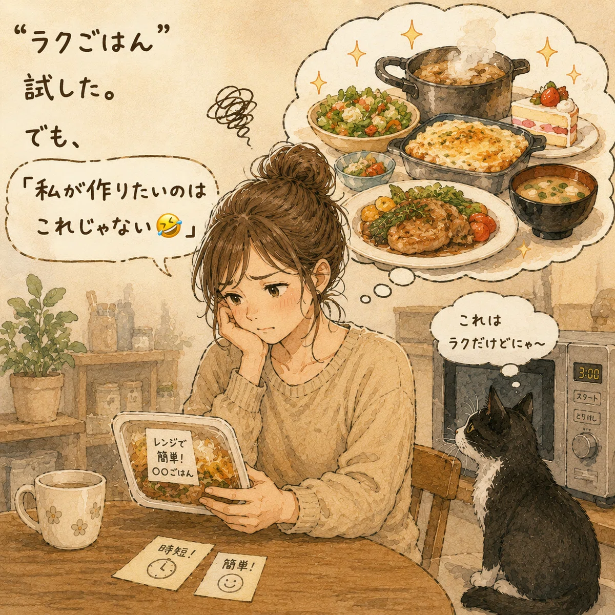 家事のみかた】夕食を作らない私を、“何もしていない人”みたいに感じてしまった日。｜こじこま助産師｜そっと話せる場所