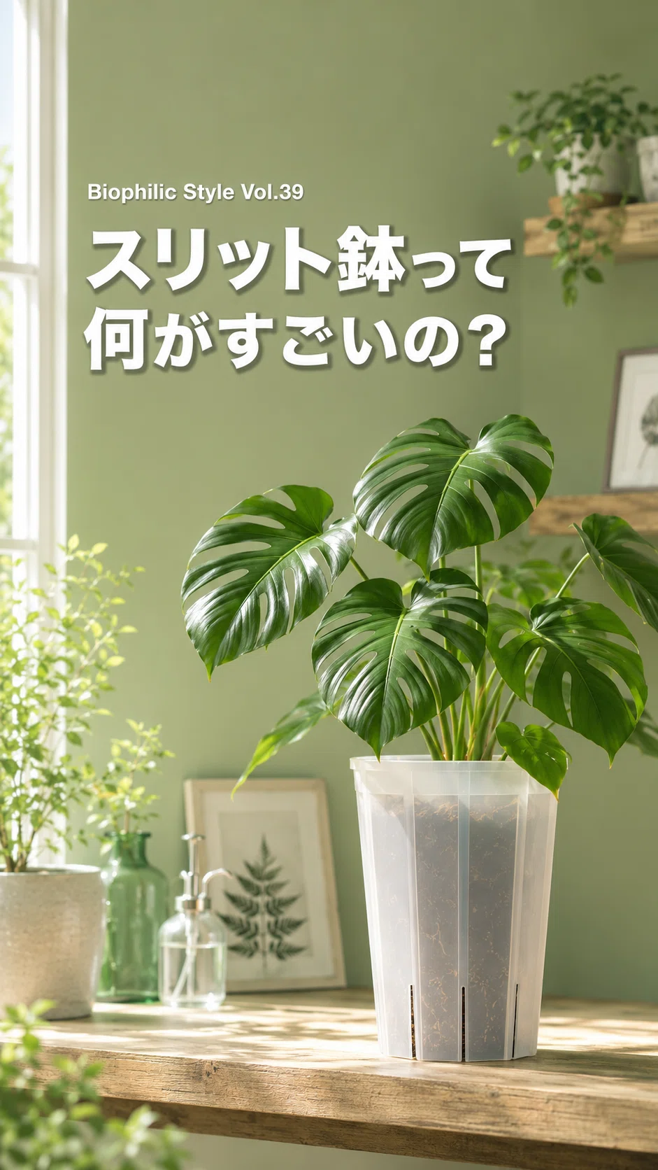 スリット鉢って何がすごいの？根っこのために設計された鉢の秘密｜Biophilic Style