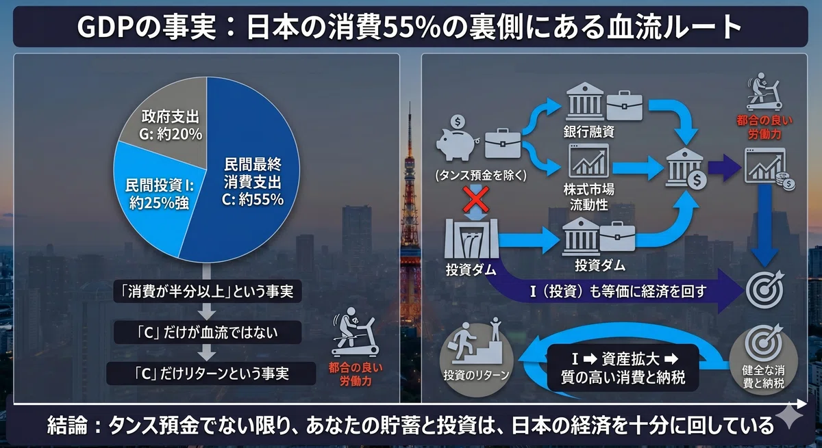 貯金と投資は悪？「消費して経済を回せ」の違和感 ｜ユータ｜低身長男性の逆転習慣
