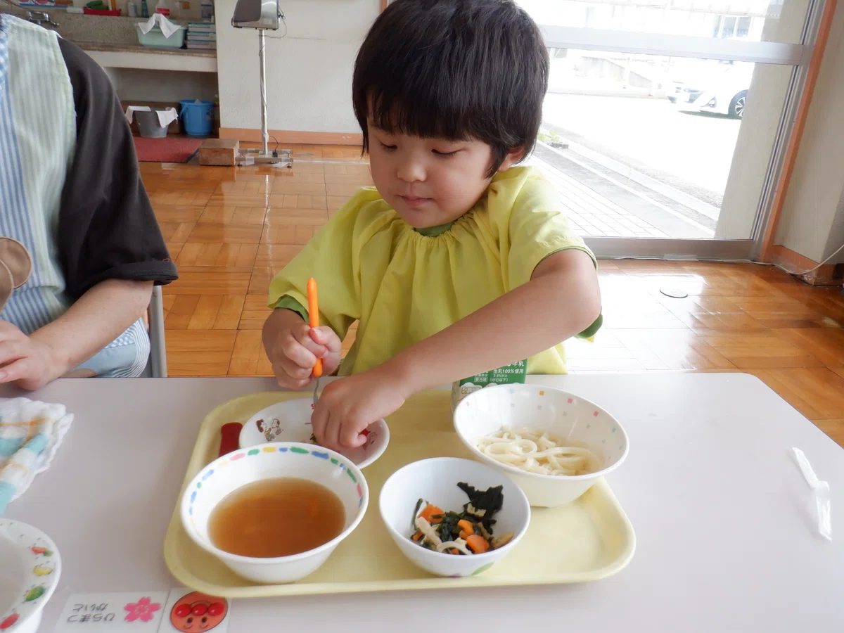 【館分】今日の幼稚部～うどん大好き！～｜千葉県立安房特別支援学校公式note