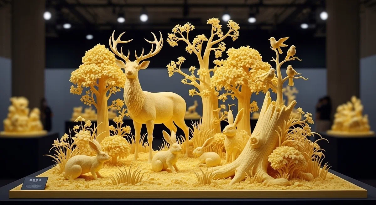 画像生成AIを使ってバター彫刻風のアート作品を再現する方法｜田中勇道│AI愛好家