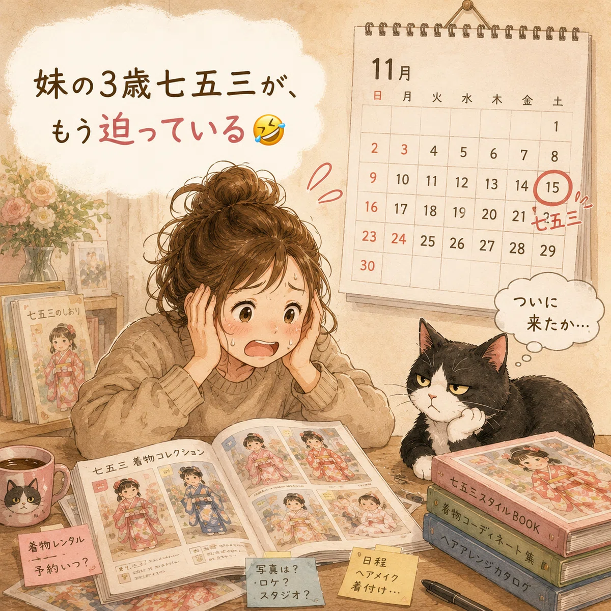 『七五三と母の現実🤣｜Part1 重い腰、ようやくあげた3年目』｜こじこま助産師｜そっと話せる場所