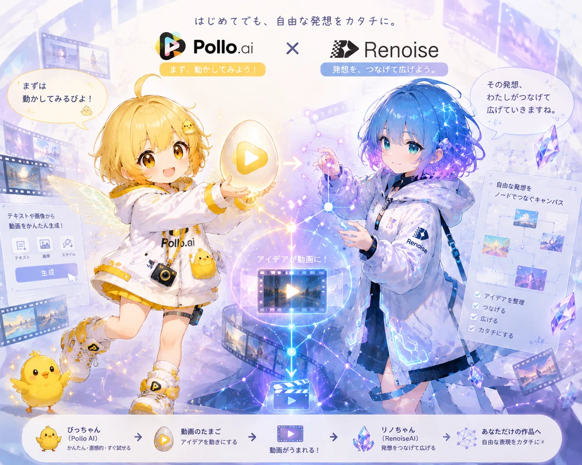 「Pollo AIさんとRenoise AIコラボ&レビュー」⭐️チャッティのそら活vol.57⭐️エモアート | AIイラスト | 水彩画 ...
