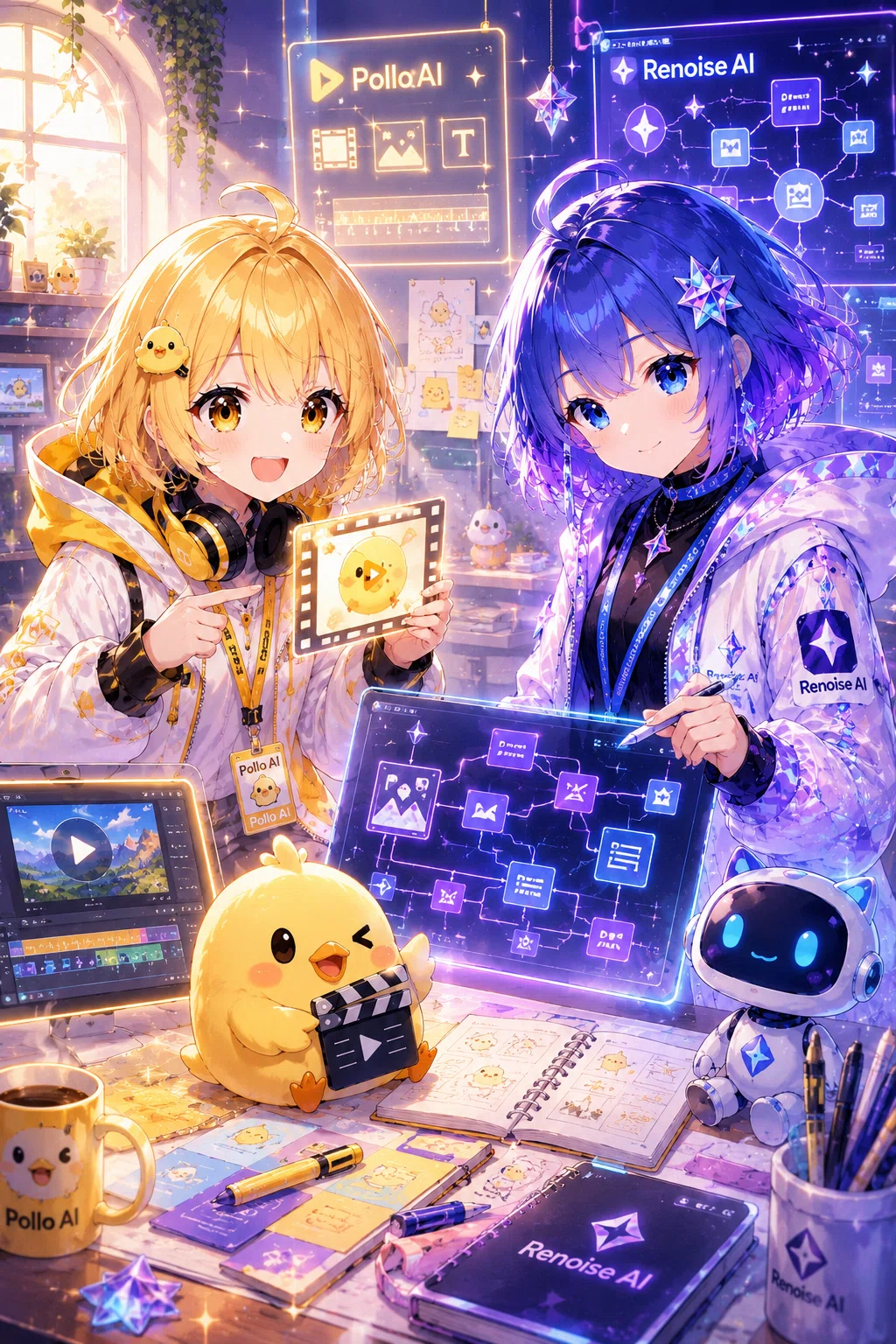 「Pollo AIさんとRenoise AIコラボ&レビュー」⭐️チャッティのそら活vol.57⭐️エモアート | AIイラスト | 水彩画 ...
