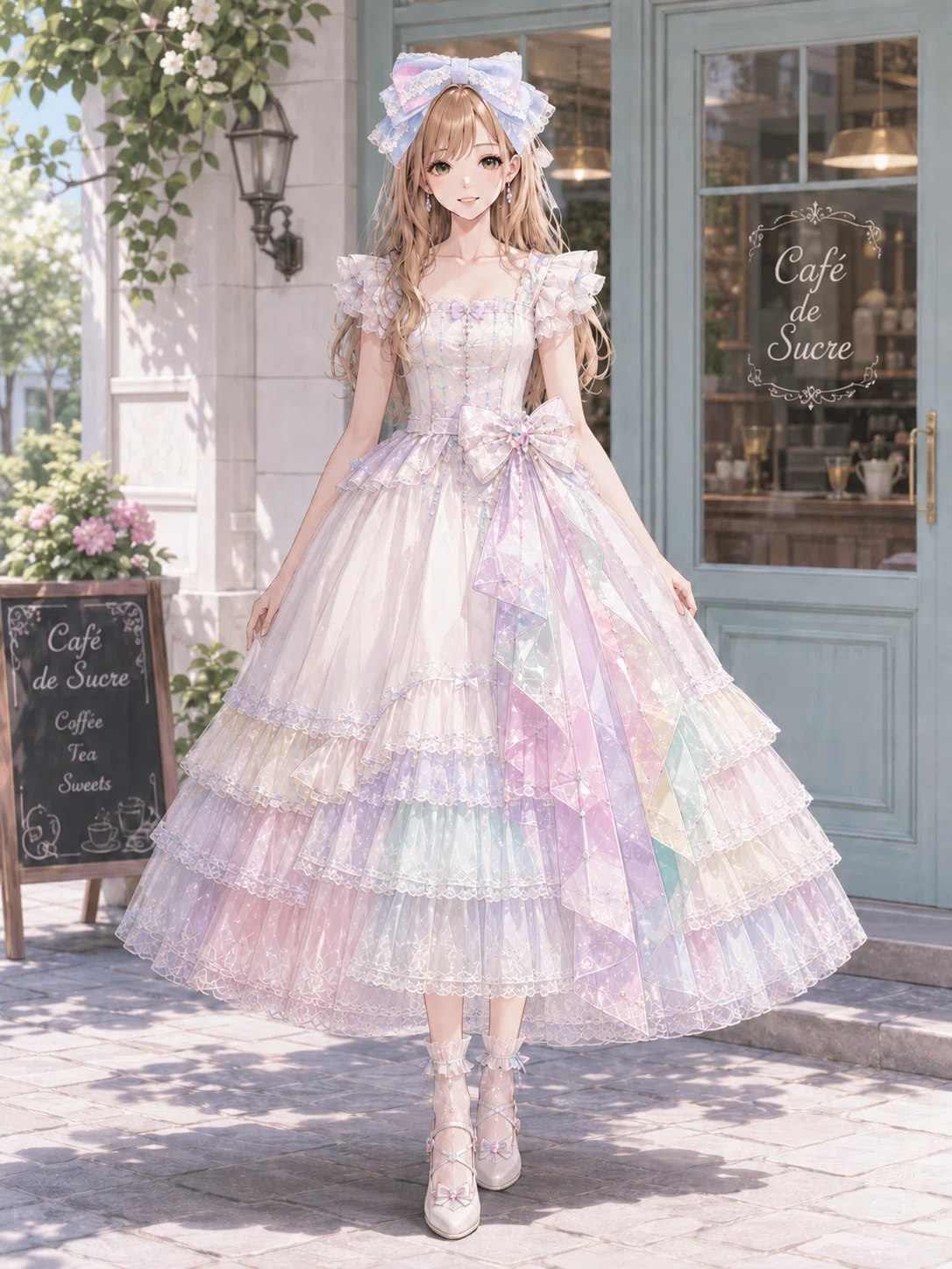 琥珀糖のお洋服｜Robe de Sucre【プロンプト】｜しおり