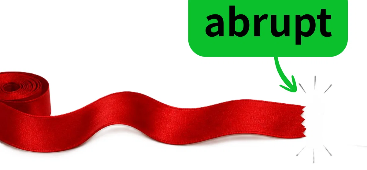 abrupt [Vocabulary Deep Dive] Eiken Pre-1 Preparation｜Mr.Q/English深掘り
