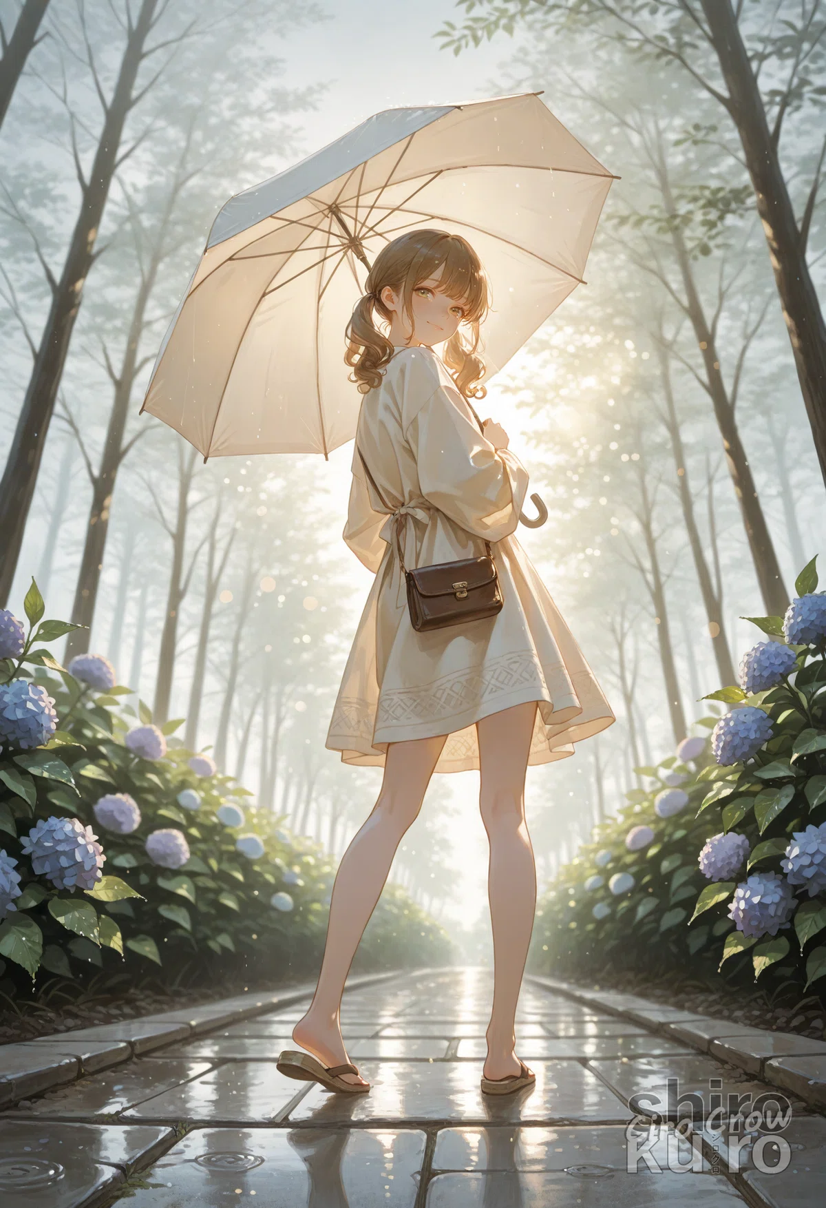 【梅雨を楽しむ】ファッション＆背景プロンプト10選｜雨の日コーデで気分を上げよう｜シロクロ／Ciro Crow
