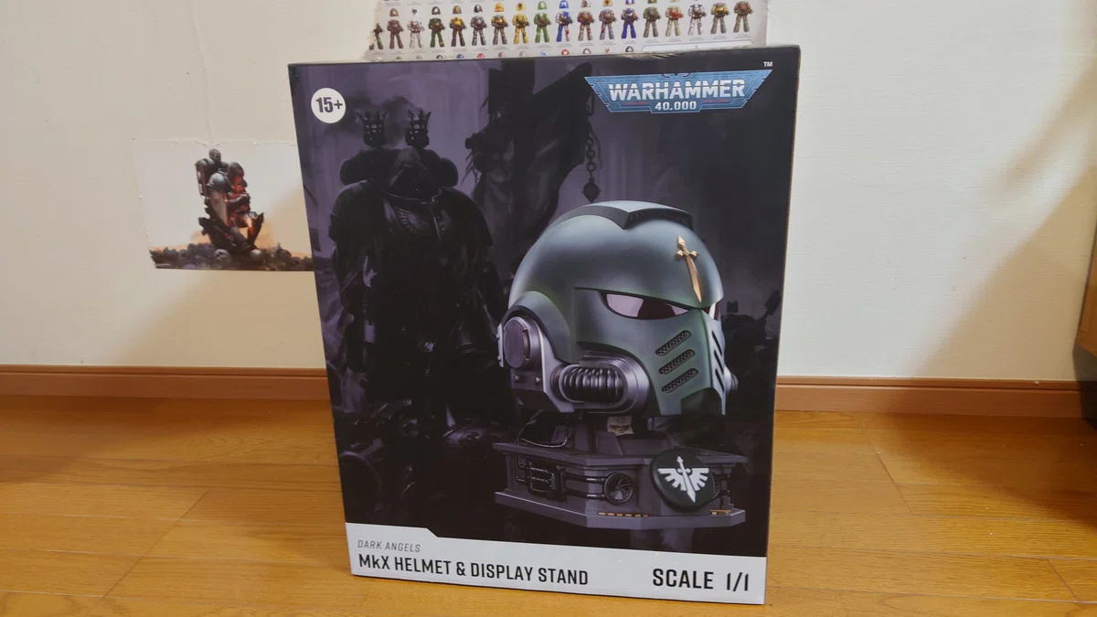[Warhammer Diary] I bought a Joytoy Space Marine helmet (Dark Angels ...