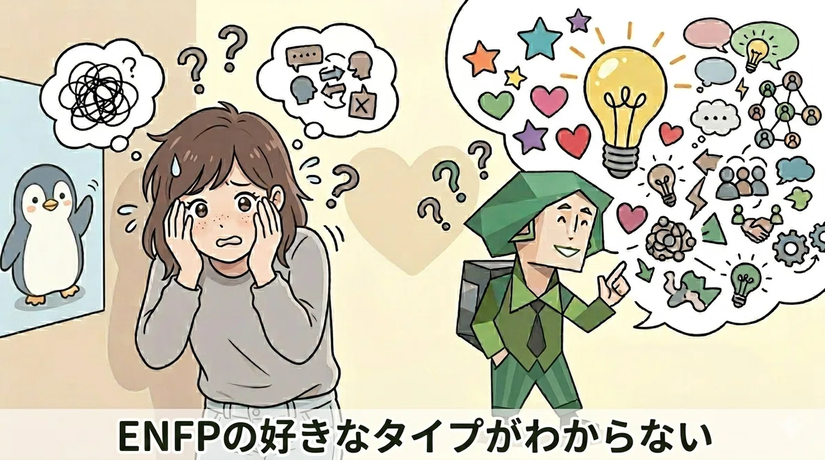 ENFPが好きになる人の特徴＋追わせるアプローチと即ブロNG行動まとめ｜ぺんぎん