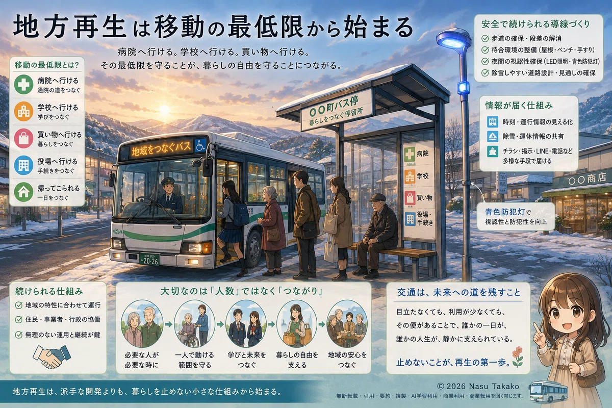 地方再生【100】「地方再生は移動の最低限から始まる」｜ナスタカコ
