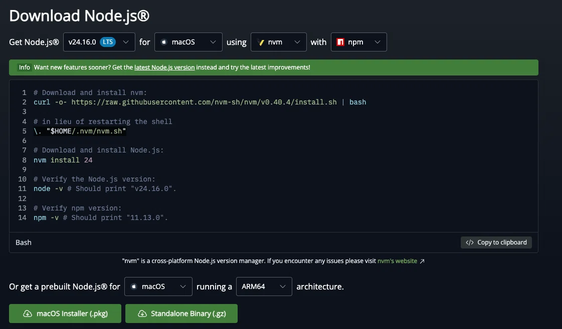 M5 MacBookでNode.jsをインストールする手順【2026年版】｜riki