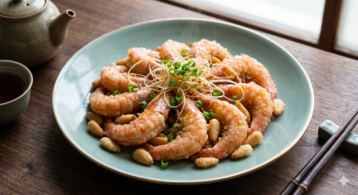 Sh-015: Songzi Xiaren | Stir-fried Shrimp with Pine Nuts｜甘口男Higene