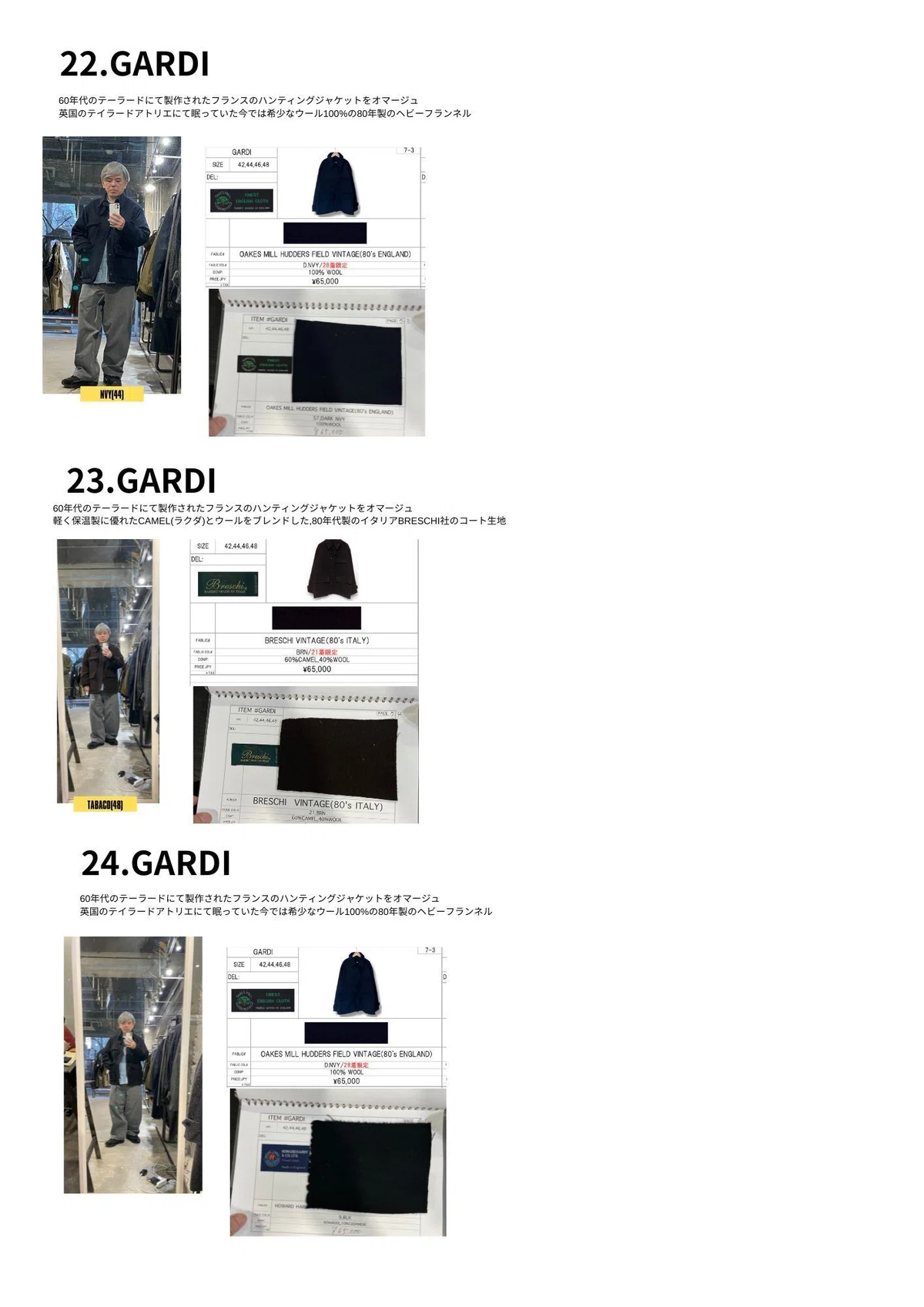 26秋冬展示会レポート。第7回「HARRYSのこと、BRENAのこと。中目黒 BRENA part.3」｜CAPE COD CLOTHING ...