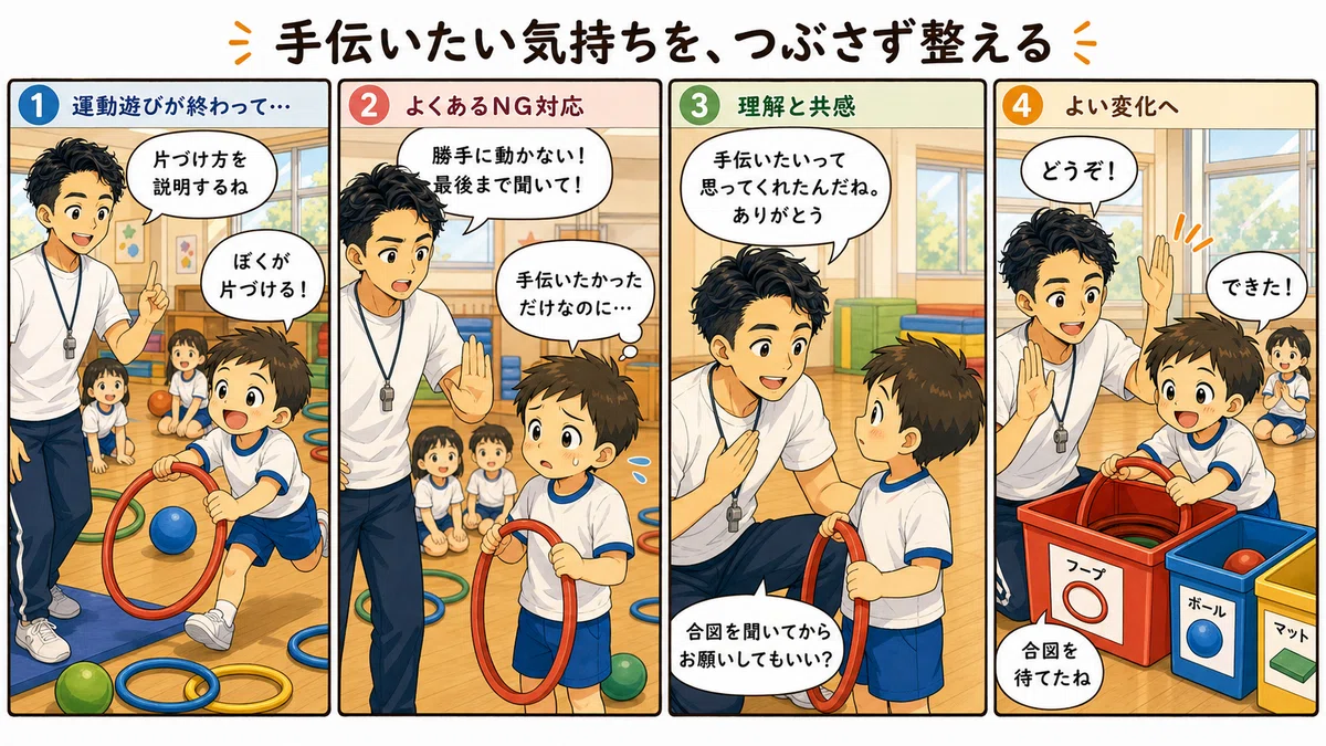 「落ち着きがない」ではなく、「手伝いたい気持ち」が先に動いたのかもしれない｜知念諒