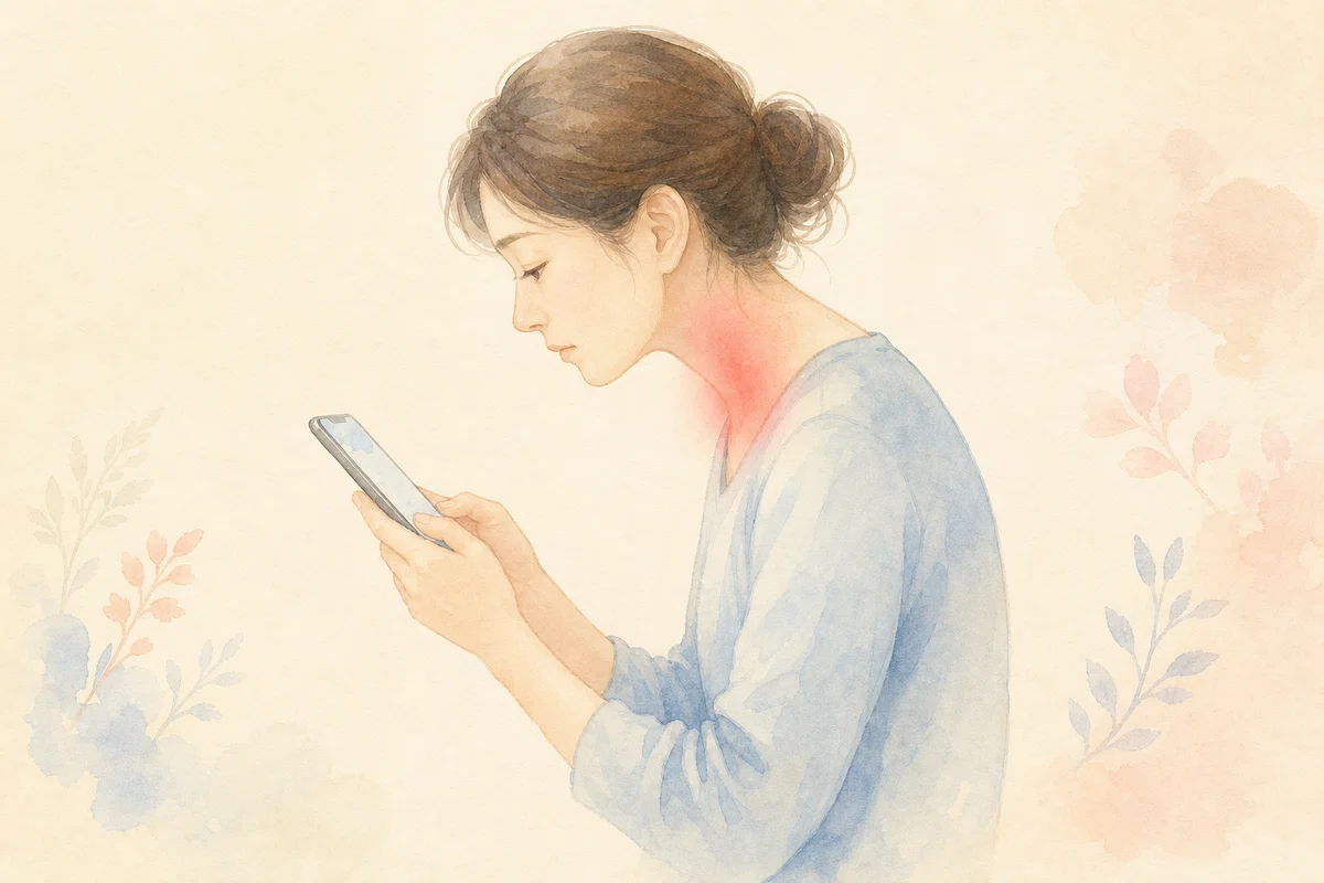 揉んでも戻る首こり｜感じて見分ける3つの傾向と、やさしい感和ケア｜リンパケアサークルゆるふわ