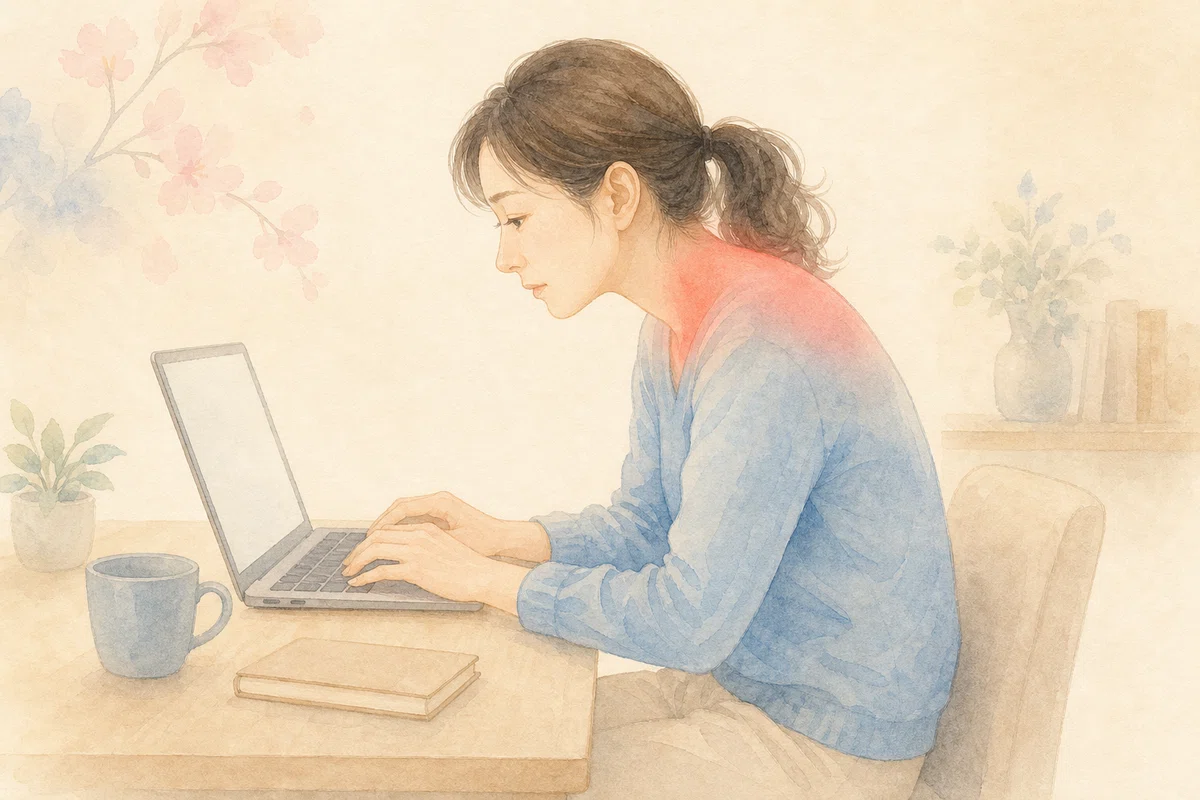揉んでも戻る首こり｜感じて見分ける3つの傾向と、やさしい感和ケア｜リンパケアサークルゆるふわ