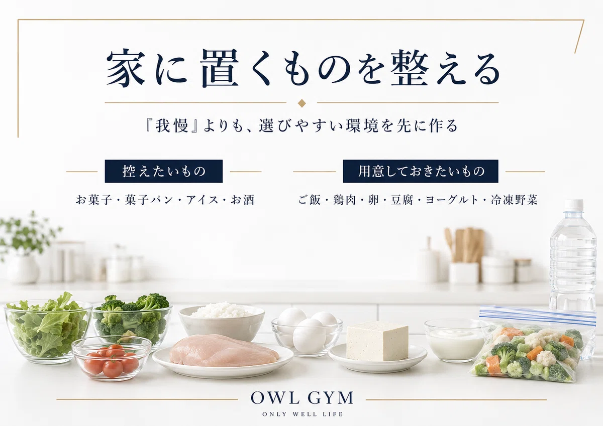 減量を始める前に、まず整えておきたい「環境」の話｜奥山敬人｜OWL GYM