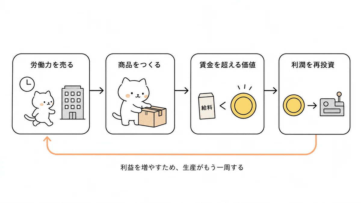 がんばっても楽にならないのはなぜ？ マルクスが見抜いた「資本」のしくみ｜しょこら