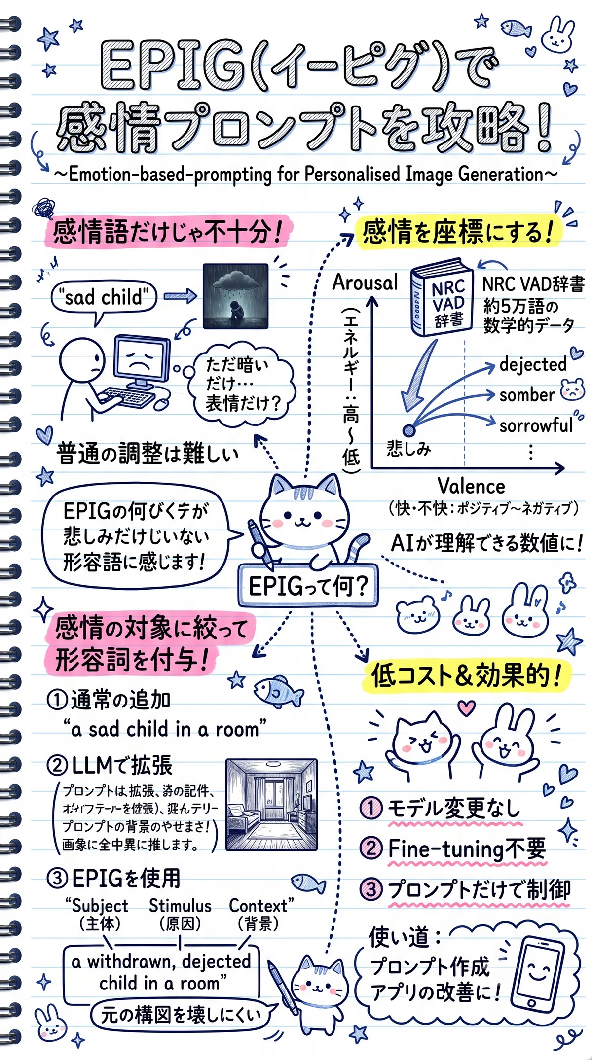 感情表現プロンプトに関する論文＠Emotion-based-prompting for Personalised Image ...