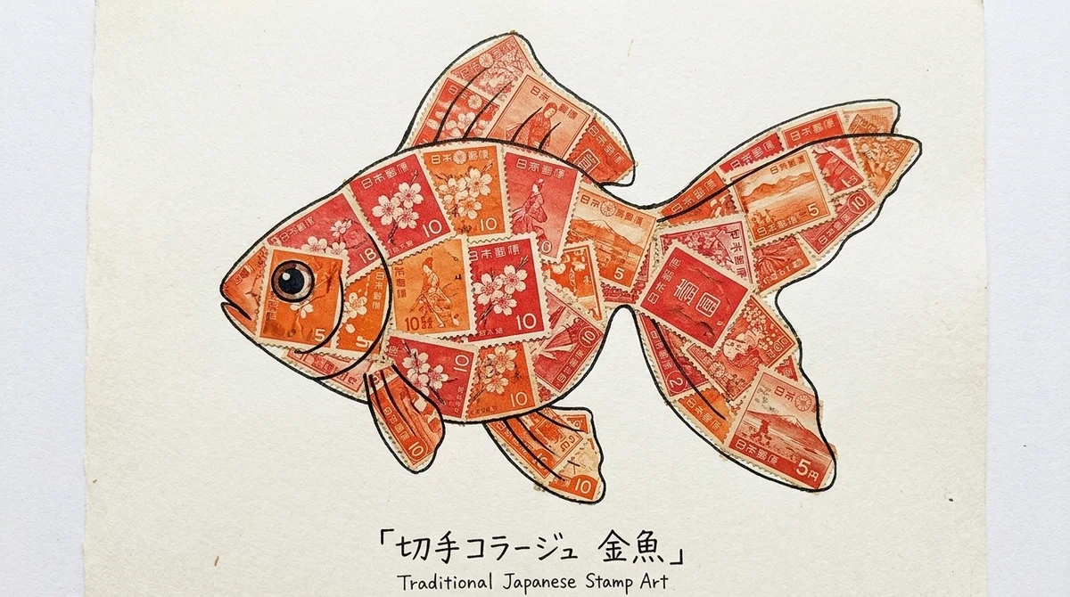 画像生成AIで切手はり絵風の作品を再現する方法｜田中勇道│AI愛好家