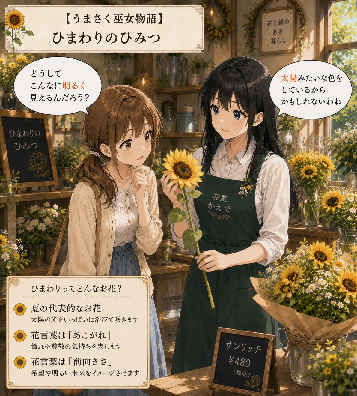 [The Story of Umasaku Miko] The Day Sunflowers Started Appearing at the ...