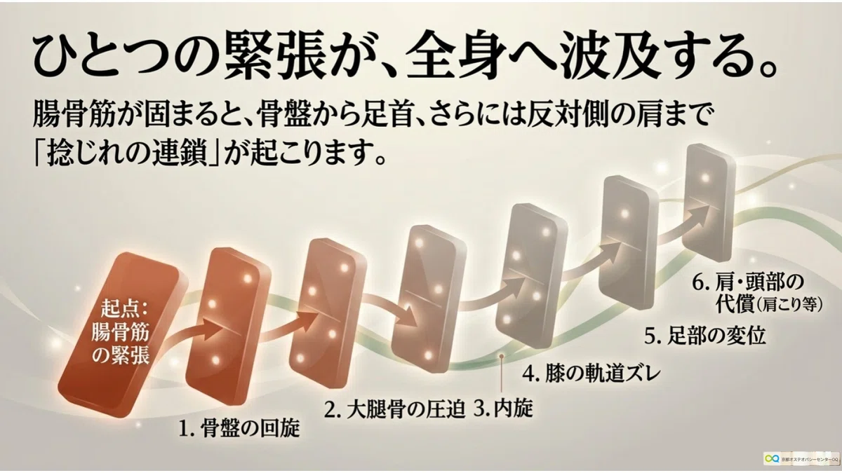 腸骨筋という見えない主役 — 股関節の奥に潜む「捻じれの連鎖」｜Kyoto Osteopathy Center OQ