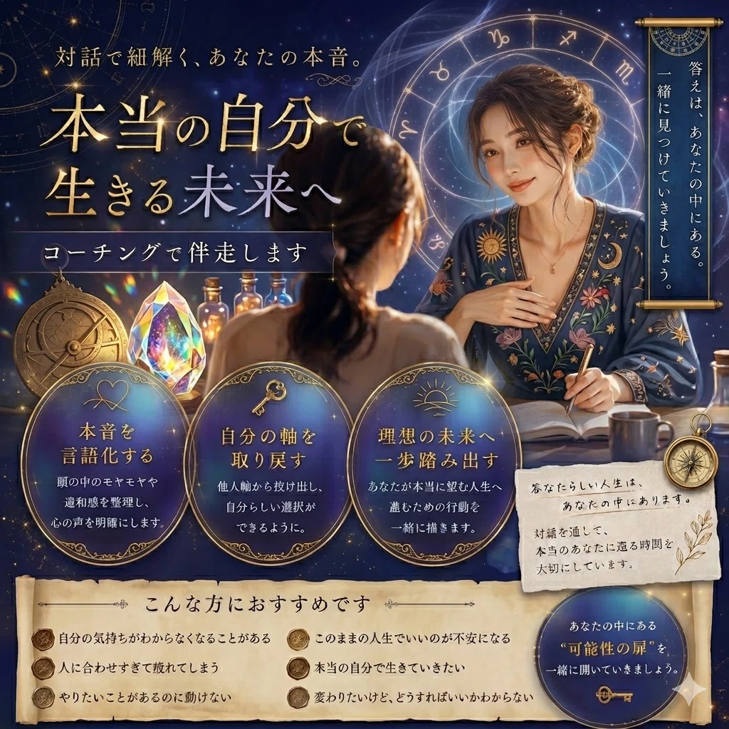 ココナラメニュー紹介 】｜Maki｜本質回帰コーチ 星読み×カード