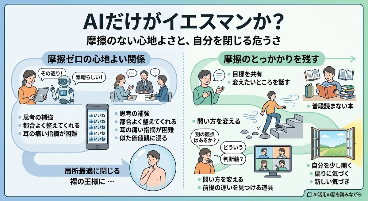 AIだけがイエスマンか？｜tk(Toshimitsu Kimoto)