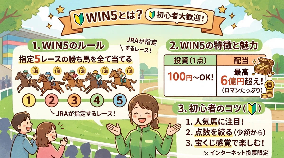 初心者でも大丈夫！画像で分かる『WIN5』入門講座🔰｜タクミンチュ｜ WIN5だけを見ている人。
