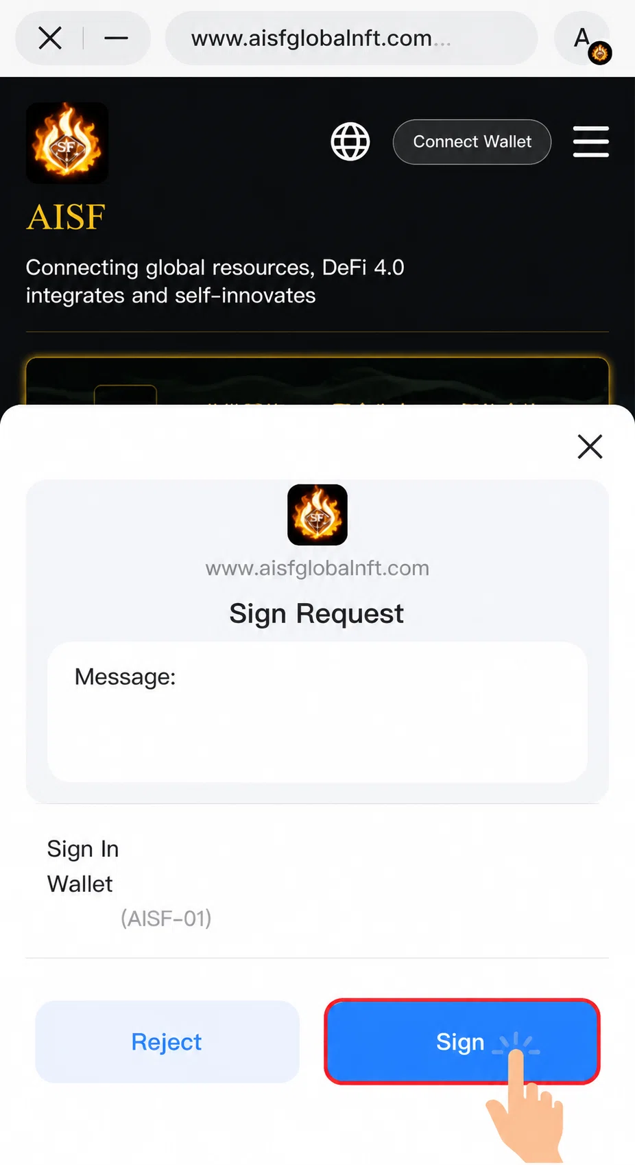 How to Register on the AISF DApp｜From TokenPocket Connection to Account ...