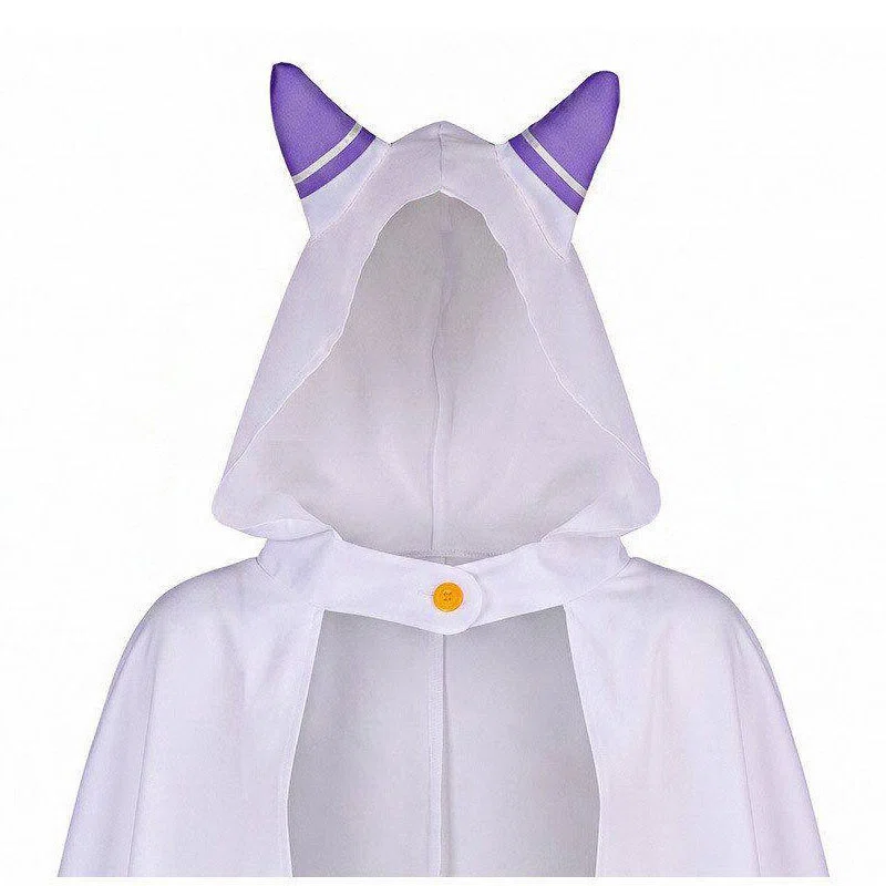 Re:ゼロから始める異世界生活4期 エミリア(リゼロ) コスプレ衣装 ショート丈トップス ボディースーツ フード付きマント｜CUTE ...
