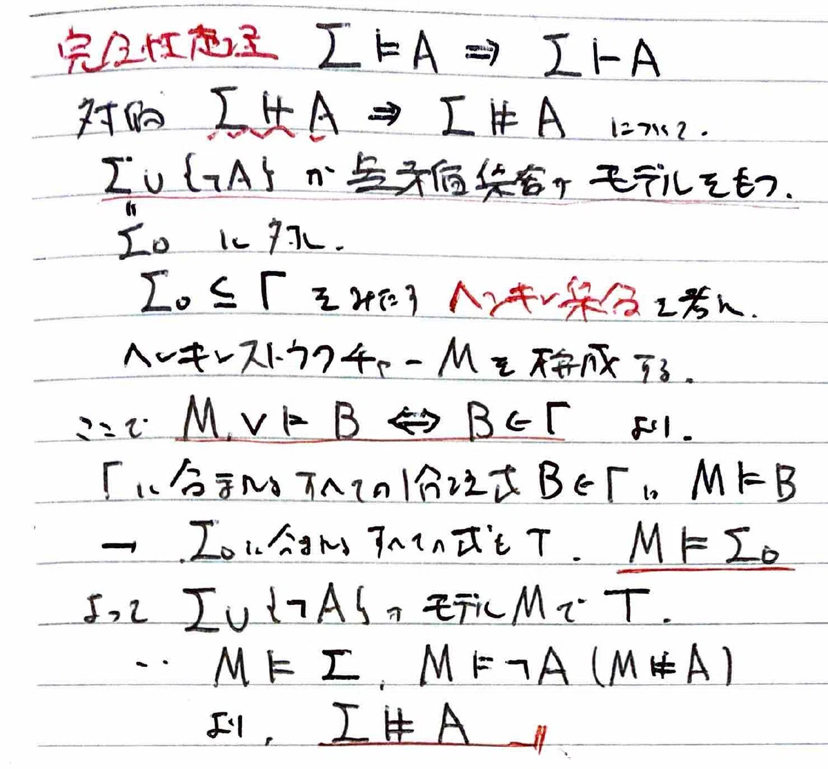 Scribe Does Math #956 Proof of Completeness｜鈴華書記（Writer Rinka）