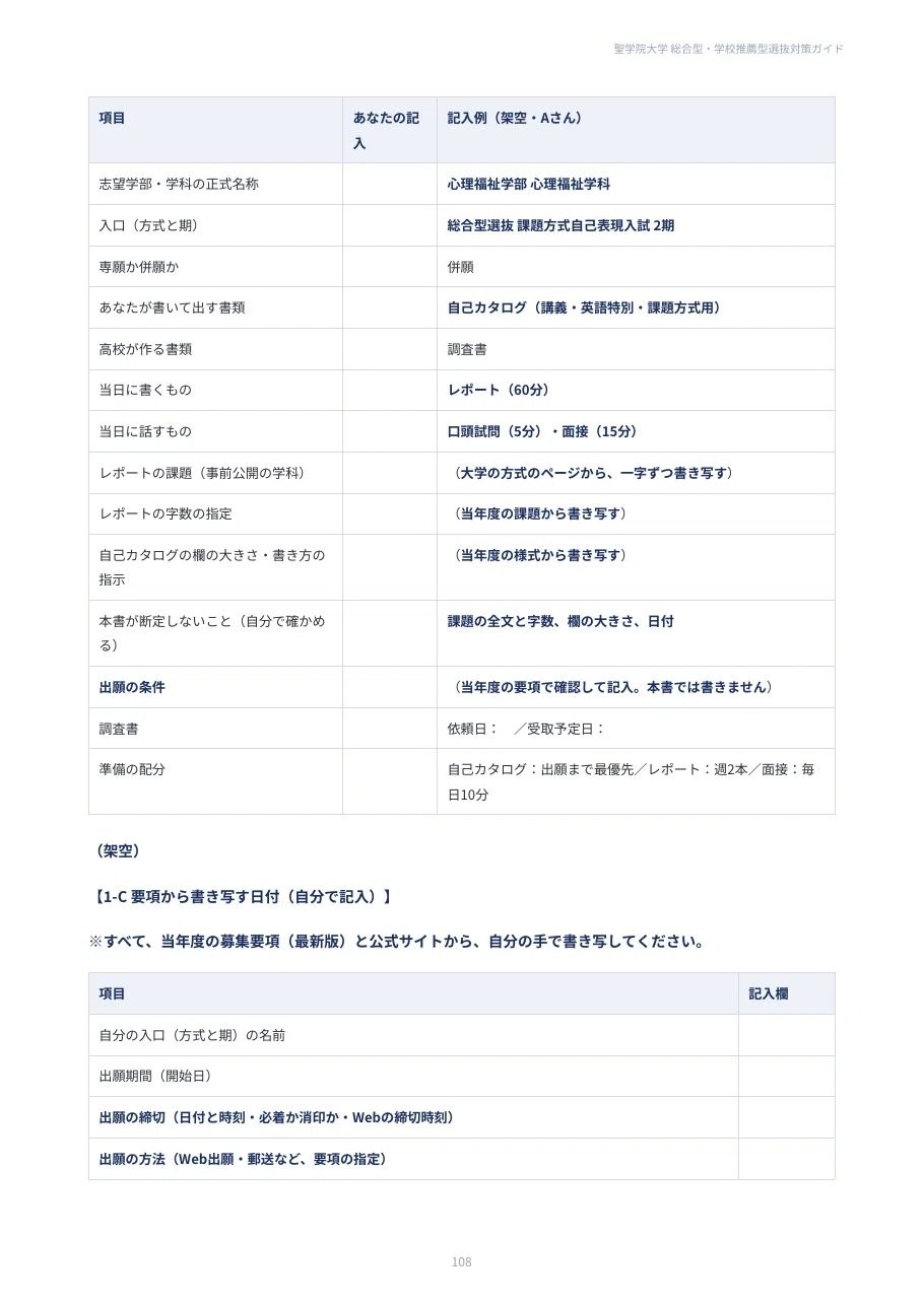 [Seigakuin University] Comprehensive and School Recommendation ...