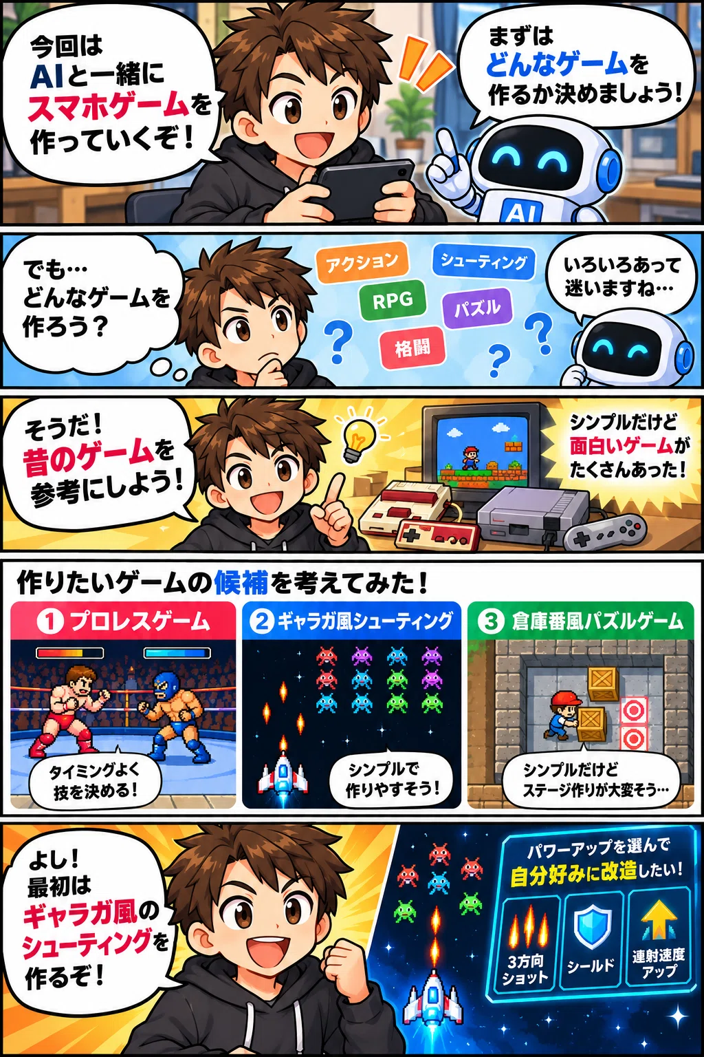 Making Smartphone Games with AI ① | First, Let's Decide What Kind of ...