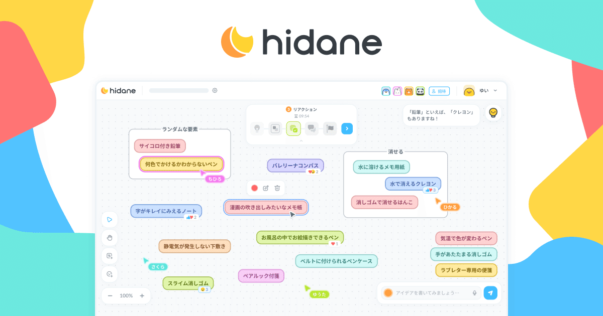 【使ってみた】hidane～新しいブレストツール｜keita