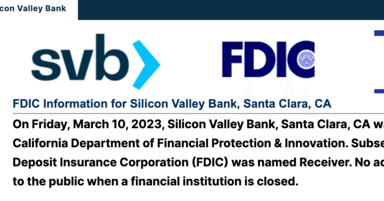 Silicon Valley Bank, FDIC, USDCを考察してみた。｜kenshishido｜note