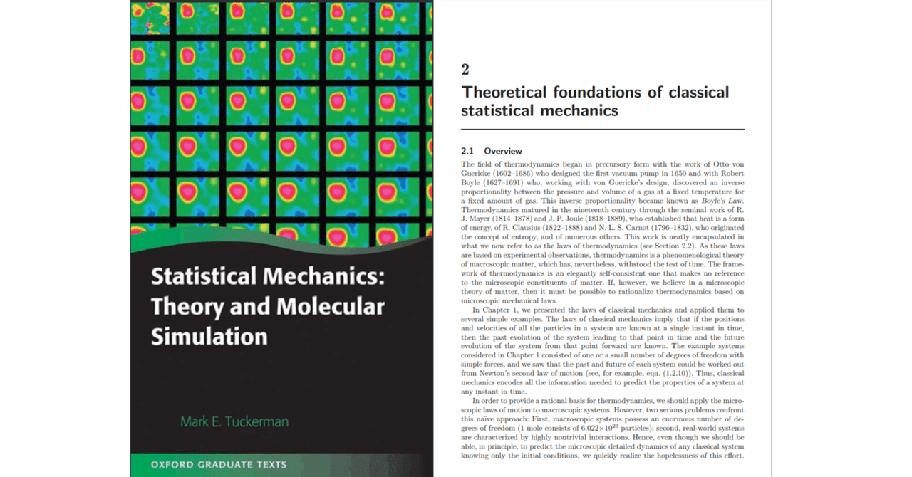 Statistical Mechanics: Theory and Molecular Simulation Chapter 2 - Theoretical foundations of ...