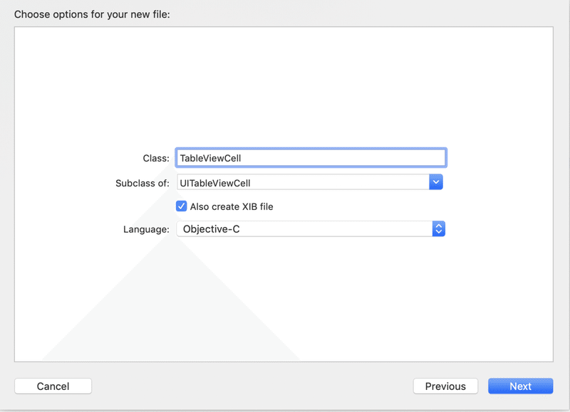 【Objective-C】UIViewControllerで描画したUITableViewでカスタムセル(UITableViewCell) を採用する方法【Xcode10.1】｜いが