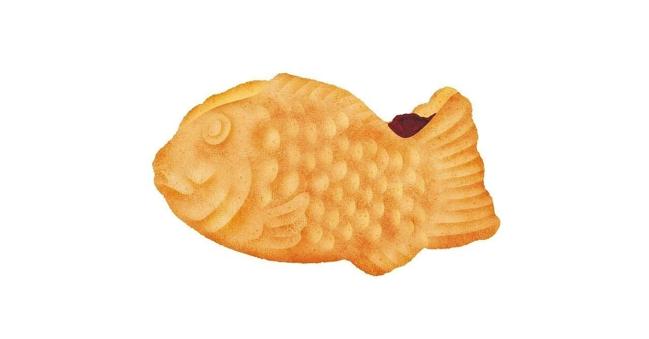 03/27 Fish-shaped pancake filled with bean paste｜tsuki｜note