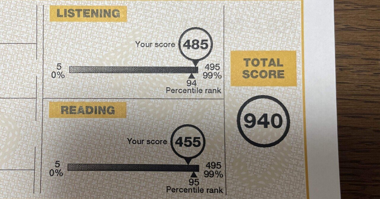 TOEIC940点取得の詳細｜潮永 三七萌