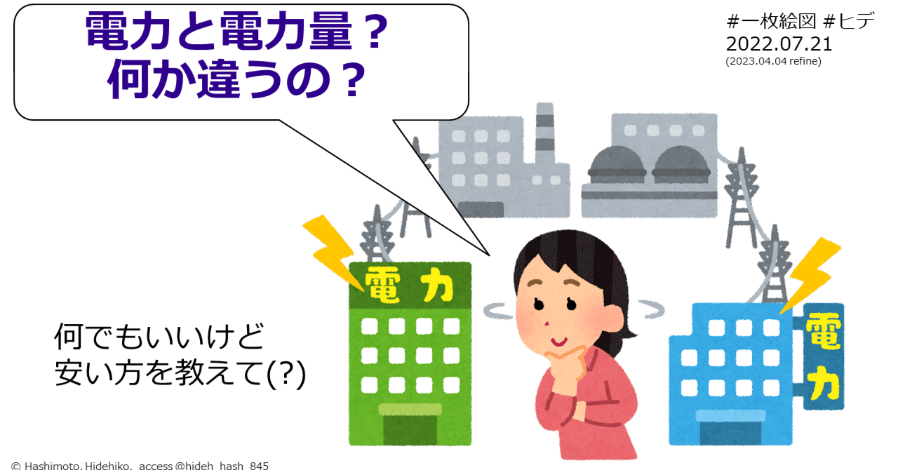 #エネルギー に詳しくなって、電気代を削減しよう：(1)「電力」と「電力量」の違い｜#ヒデ @hideh_hash_845