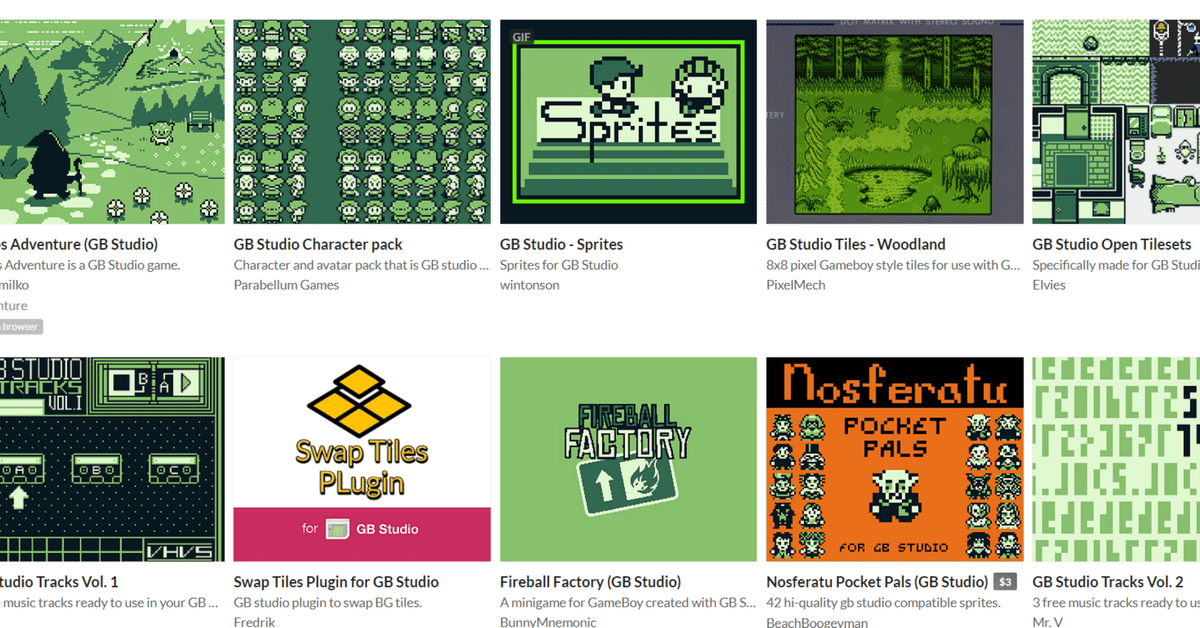 【第3回】GB Studio の素材集｜たくや