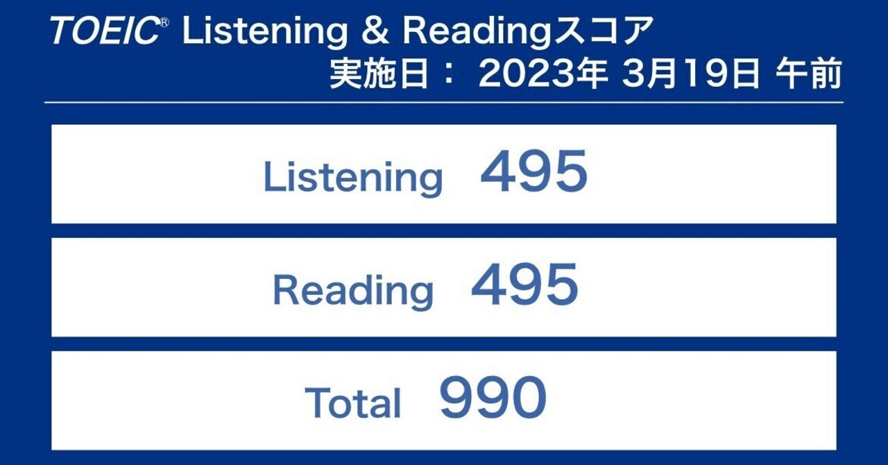TOEIC 満点 990点 取得 秘訣｜英語教師@パパTOEICer