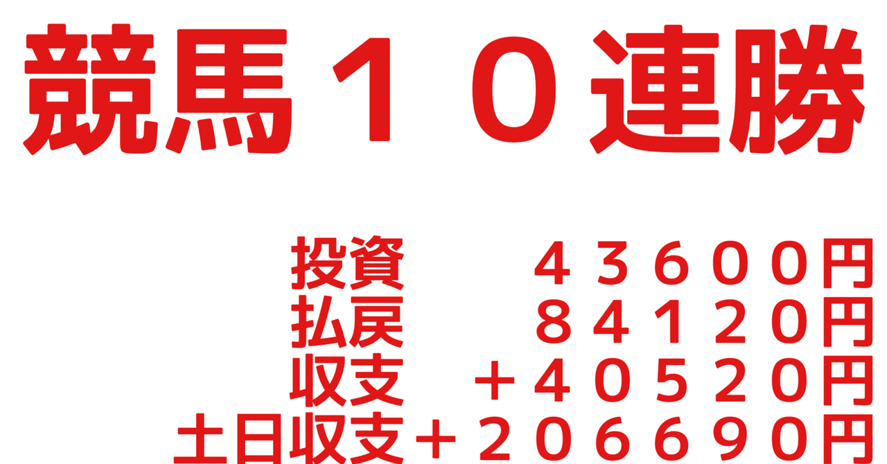 日曜JRA結果＋40520円｜露魅王🏇R4DM