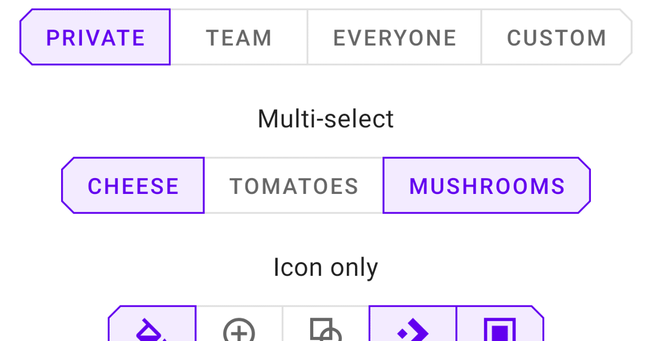 Segmented Controls と Toggle button の違いについて｜Nabe