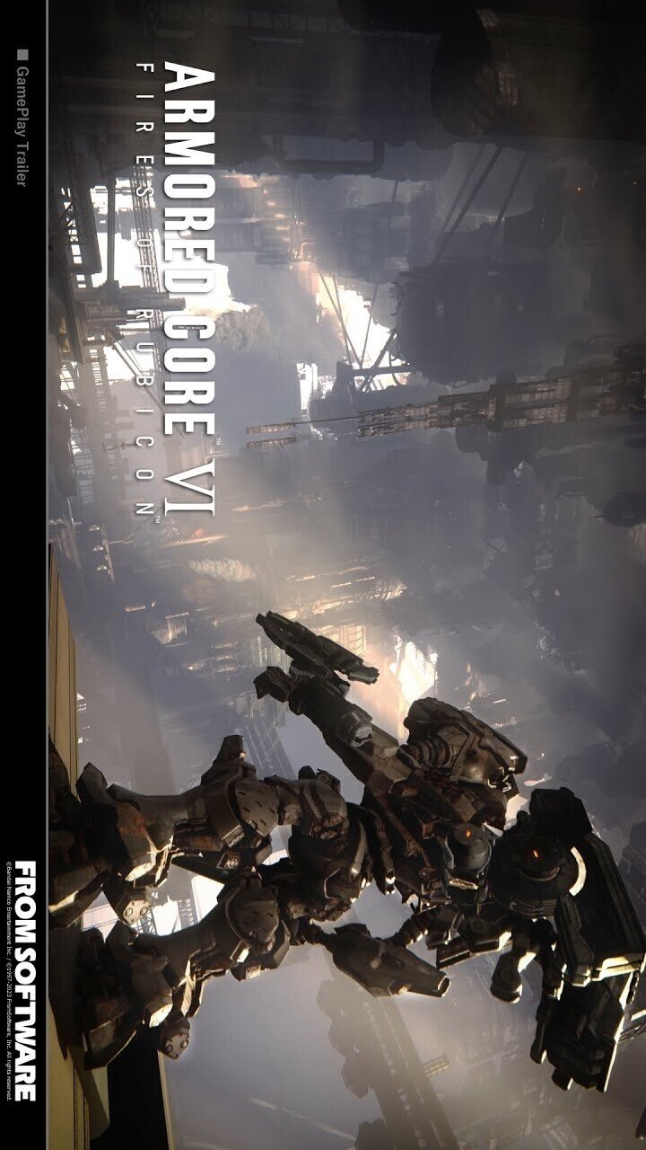 1997年の第一作目からプレイしてるアーマード・コアシリーズ最新作。ガンダム、ボトムズに並ぶ脱ヒーローロボ物のアクションゲーム。 ARMORED CORE VI FIRES OF ...