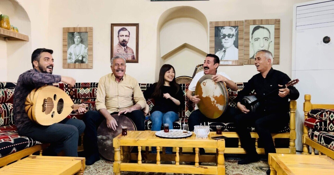 脳天を突き抜ける歌声 Dengbêjが全力で遊んでくれたCizîra Botan｜Erika Ueda｜note