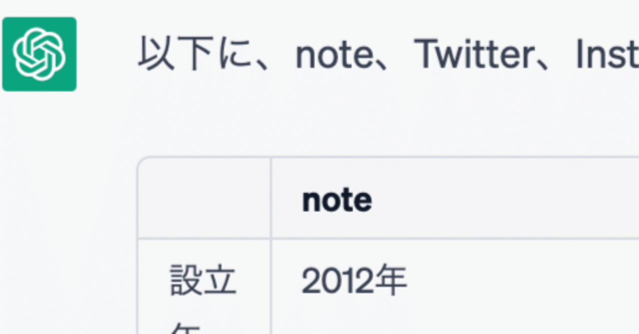 ChatGPTに比較表を作成させたら、最強かもしれない。｜中川達生/AI開発のROX CEO