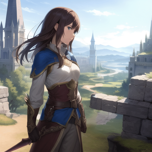 女勇者かっこいい！ ※anything-v4.5というモデルを使い、Stable Diffusionで生成しました。｜えんどう